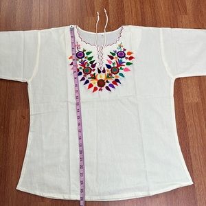 Tops | Bohemian Hand Made Top Hand Embroidery 10 Cotton | Poshmark